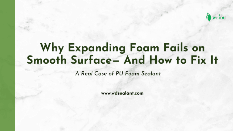 Why Expanding Foam Fails on Smooth Surface— And How to Fix It